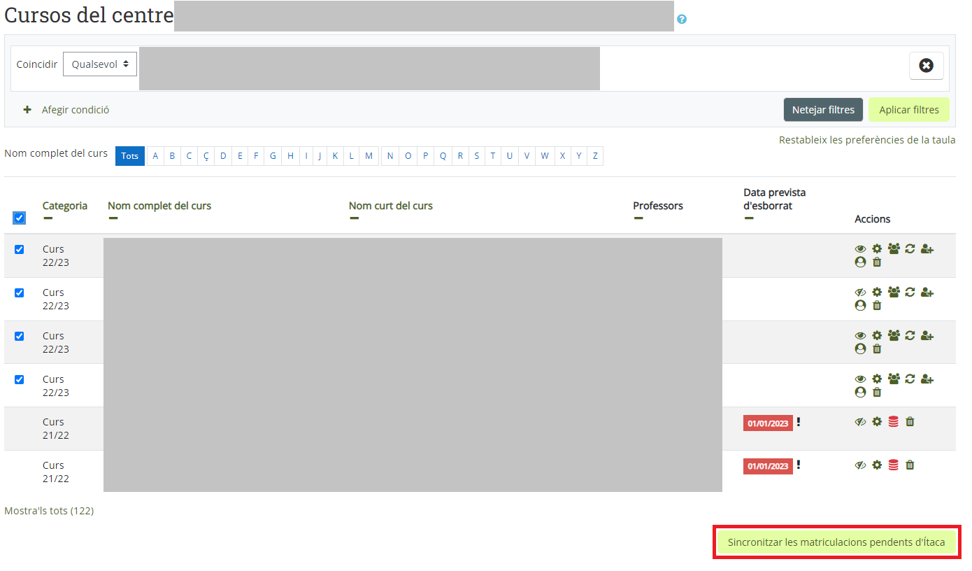 Inici del curs escolar 2025-26 – Aules