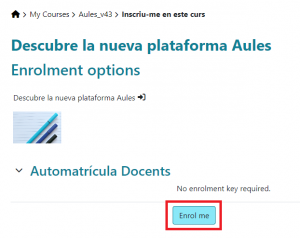 Descobrix la nova plataforma Aules – Aules