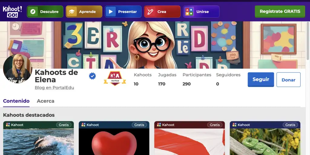 Kahoot sobre la comprensió Lectora de “El dia al parc” – Blog de Elena