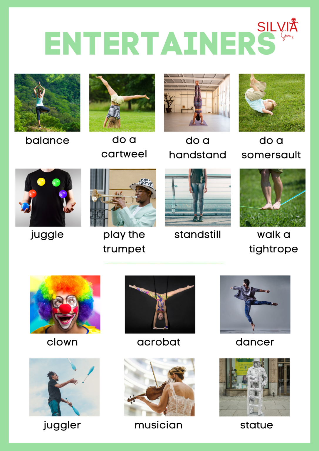UNIT 6 – ENTERTAINERS – Easy peasy… lemon squeezy!