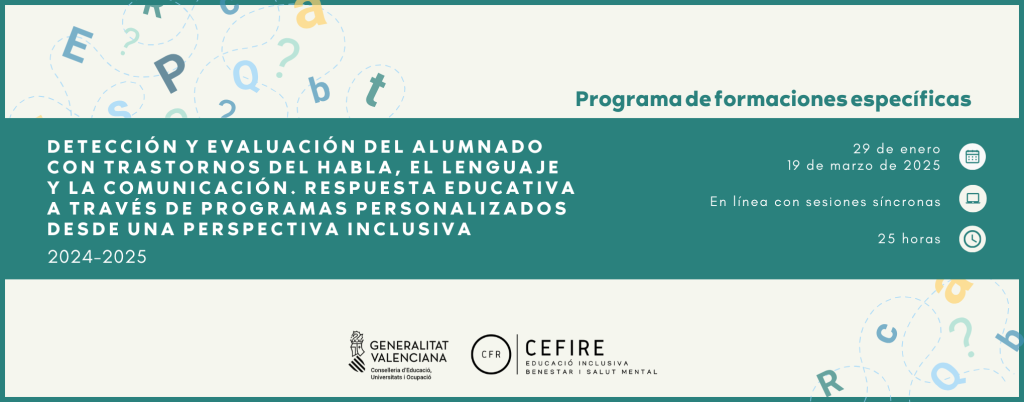 Programa específico de formaciones de audición y lenguaje – CEFIRE