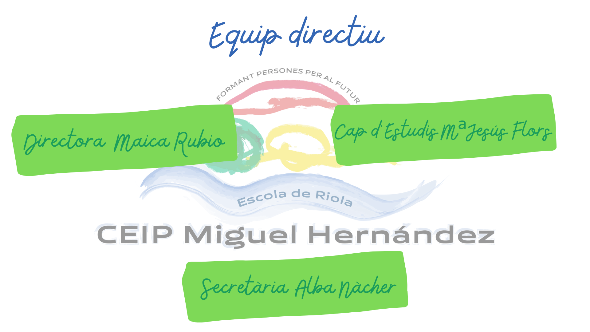Equip directiu – CEIP MIGUEL HERNÁNDEZ