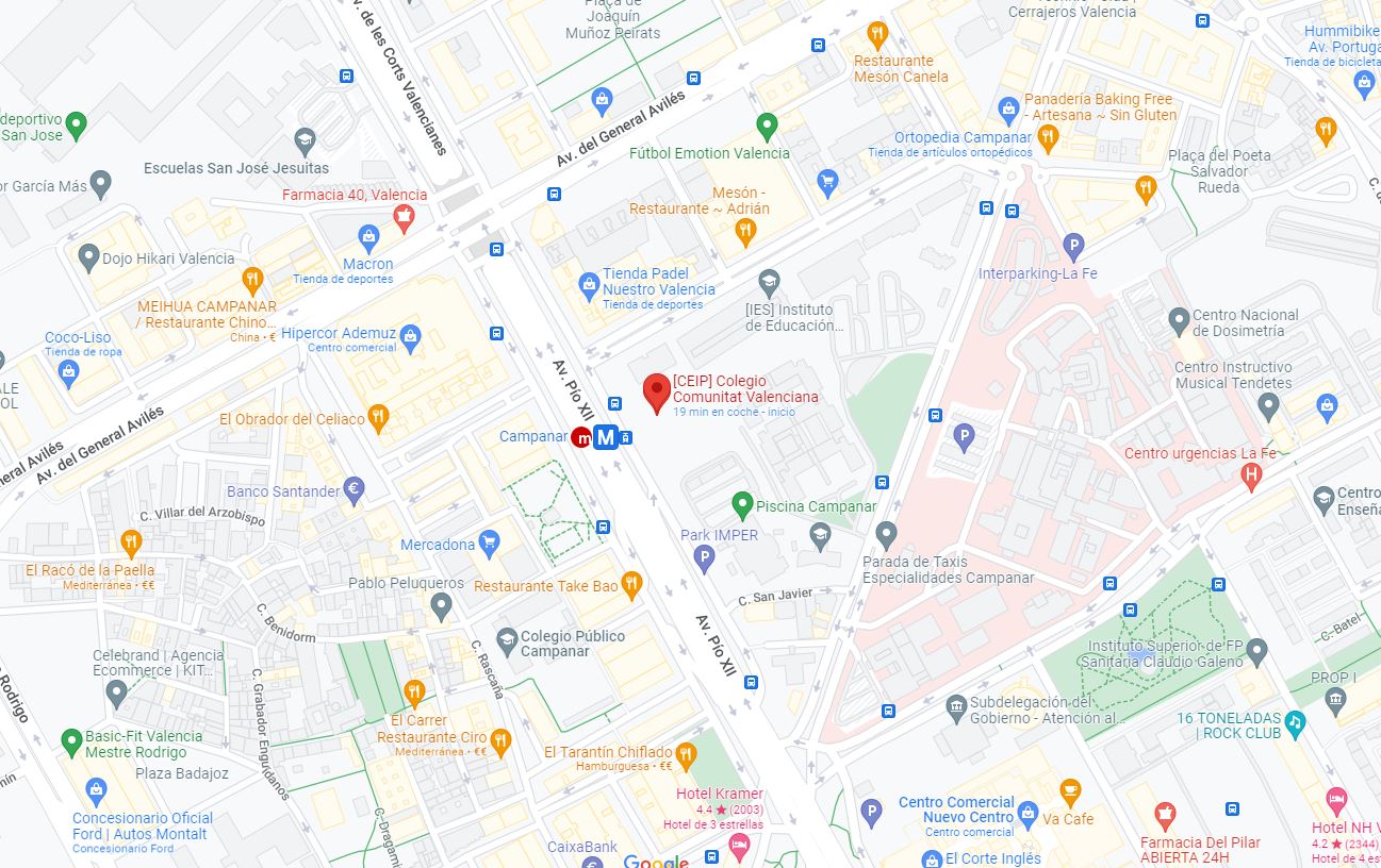 CEIP COMUNITAT VALENCIANA – Centre d'Educació Infantil i Primaria