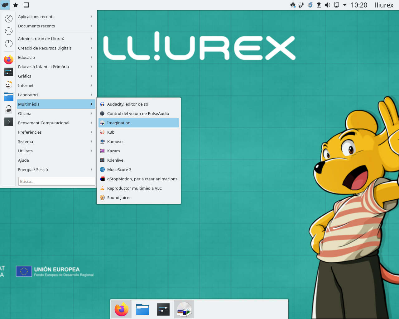 Tema 4. Treballant amb multimèdia – Curs LliureX