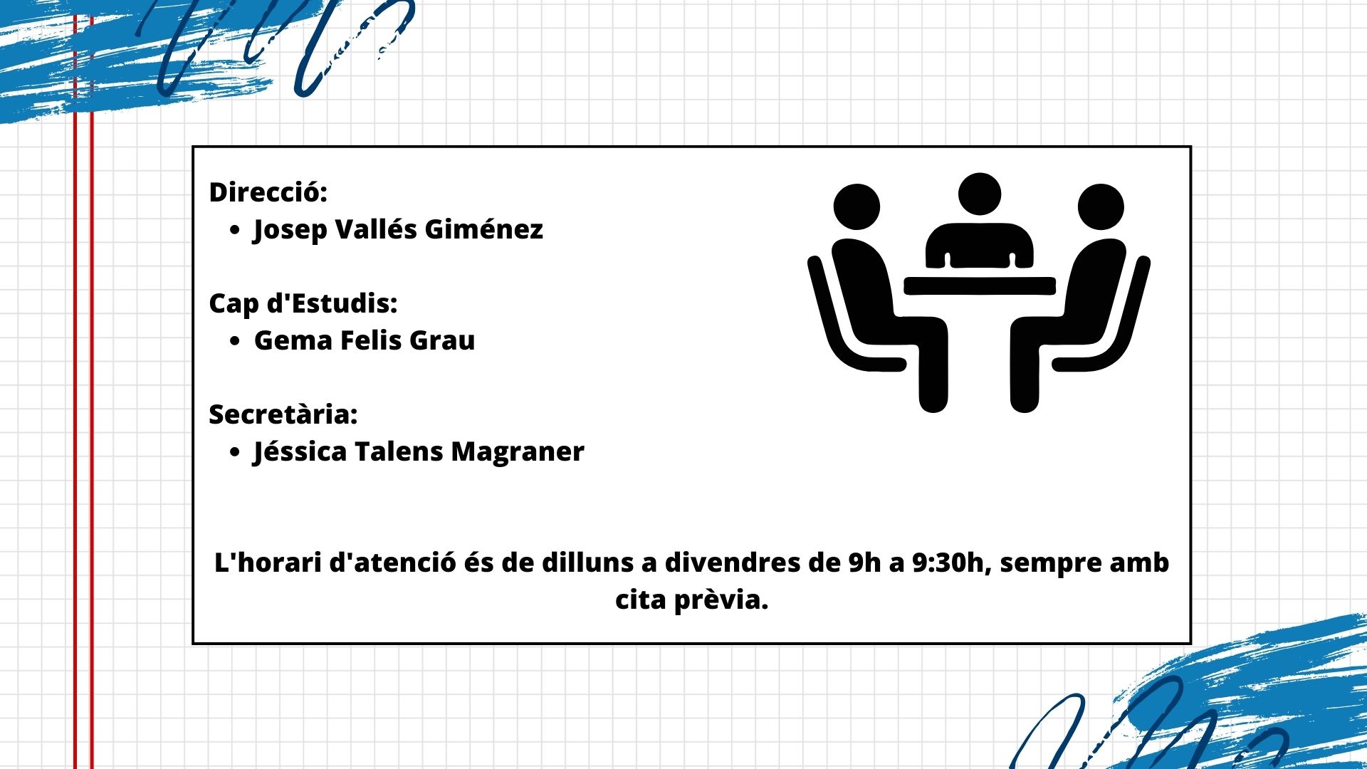 Equip directiu – CEIP DIVINA AURORA