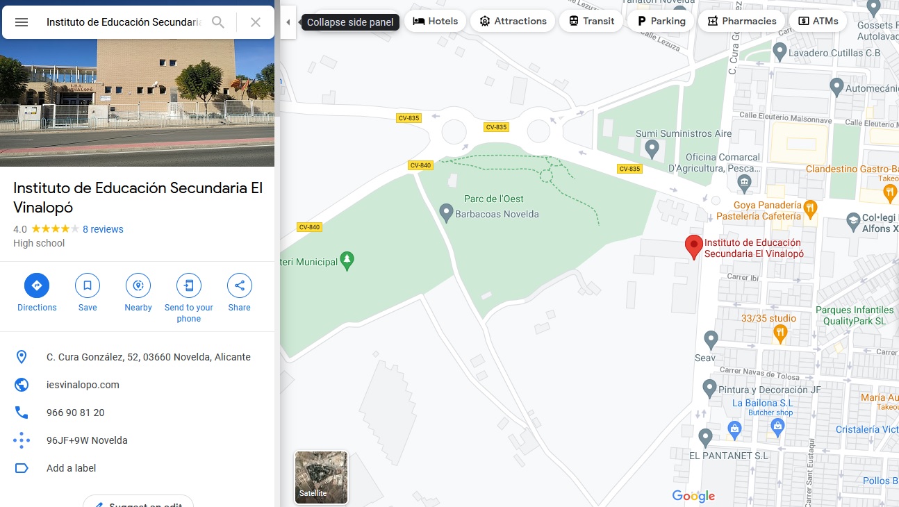 Sección Novelda – EOI Elda