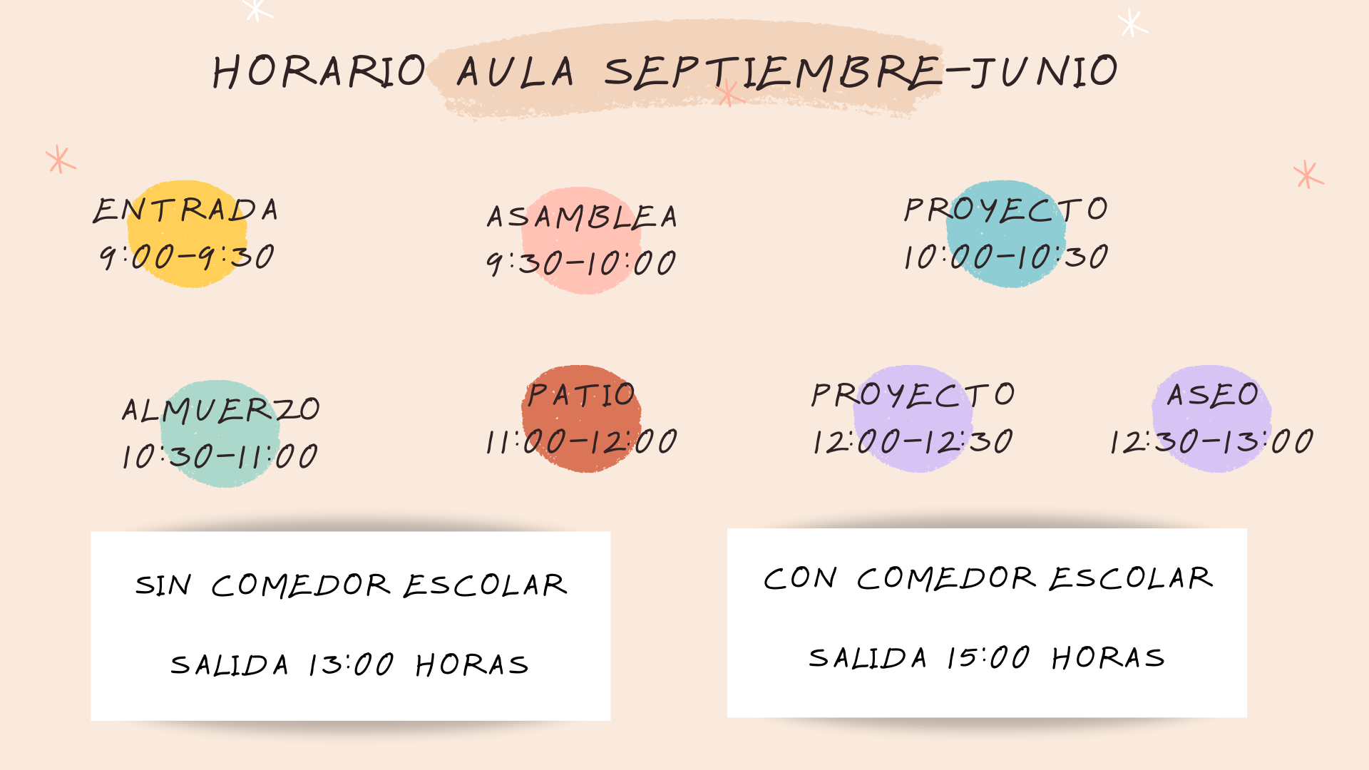 HORARIO ESCOLAR