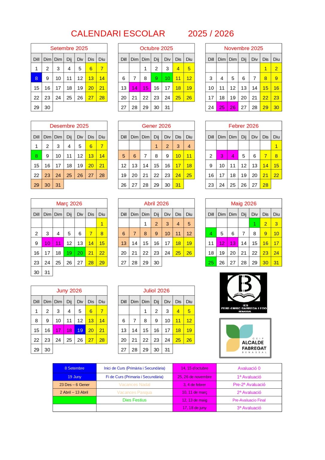 Renovació Consell Escolar – IES PERE-ENRIC BARREDA I EDO