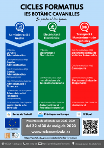 Cicles Formatius – IES BOTÀNIC CAVANILLES