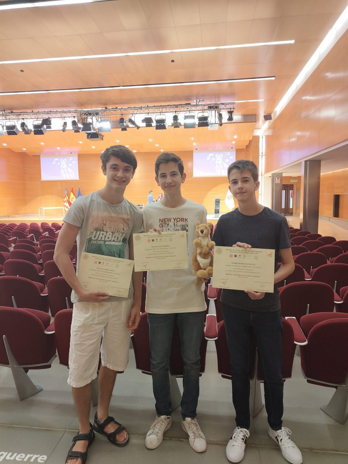 Lliurament de premis de les Proves Cangur 2023 al Paranimf de la ...