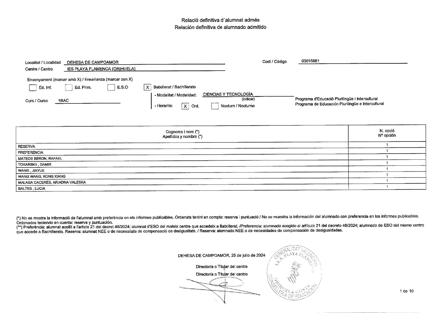 IES PLAYA FLAMENCA – Instituto de Educación Secundaria Playa Flamenca