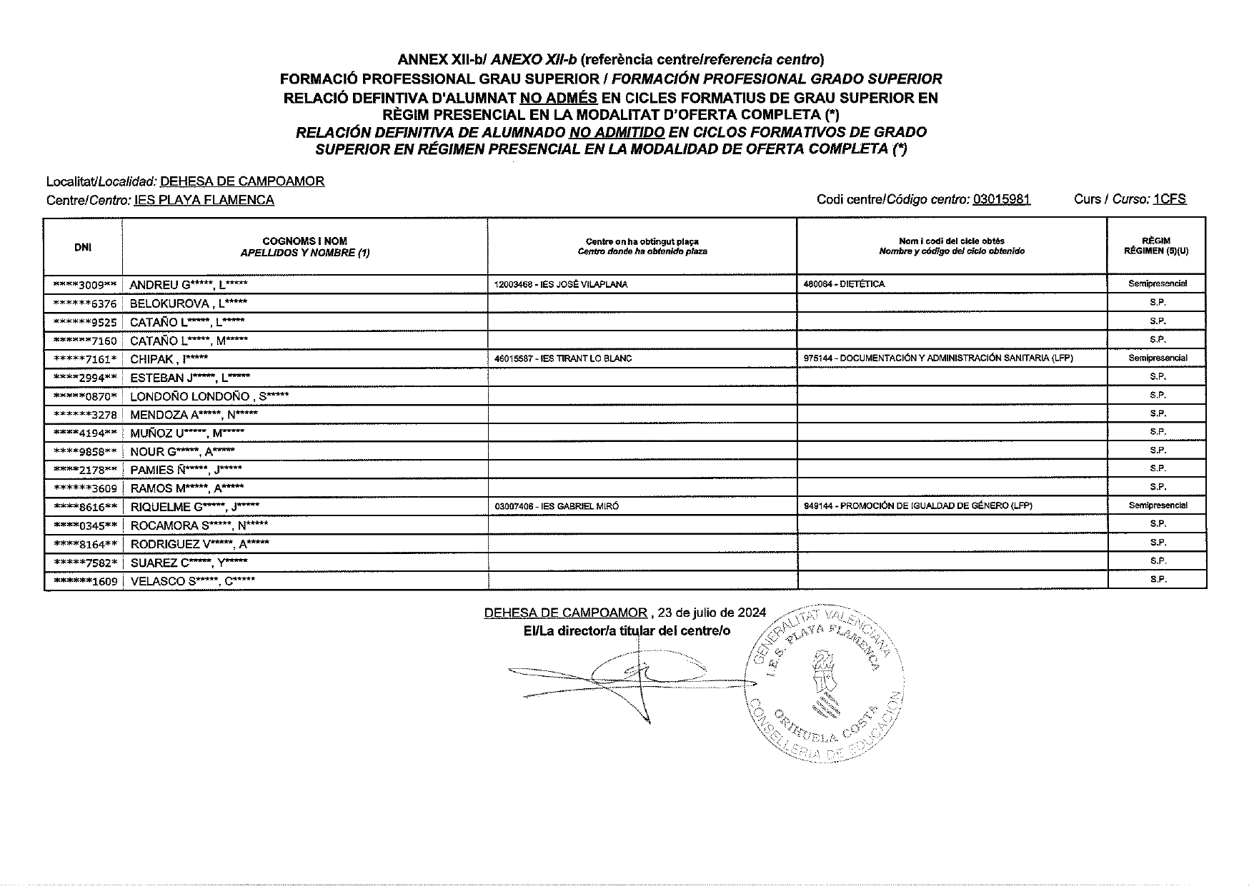 IES PLAYA FLAMENCA – Instituto de Educación Secundaria Playa Flamenca