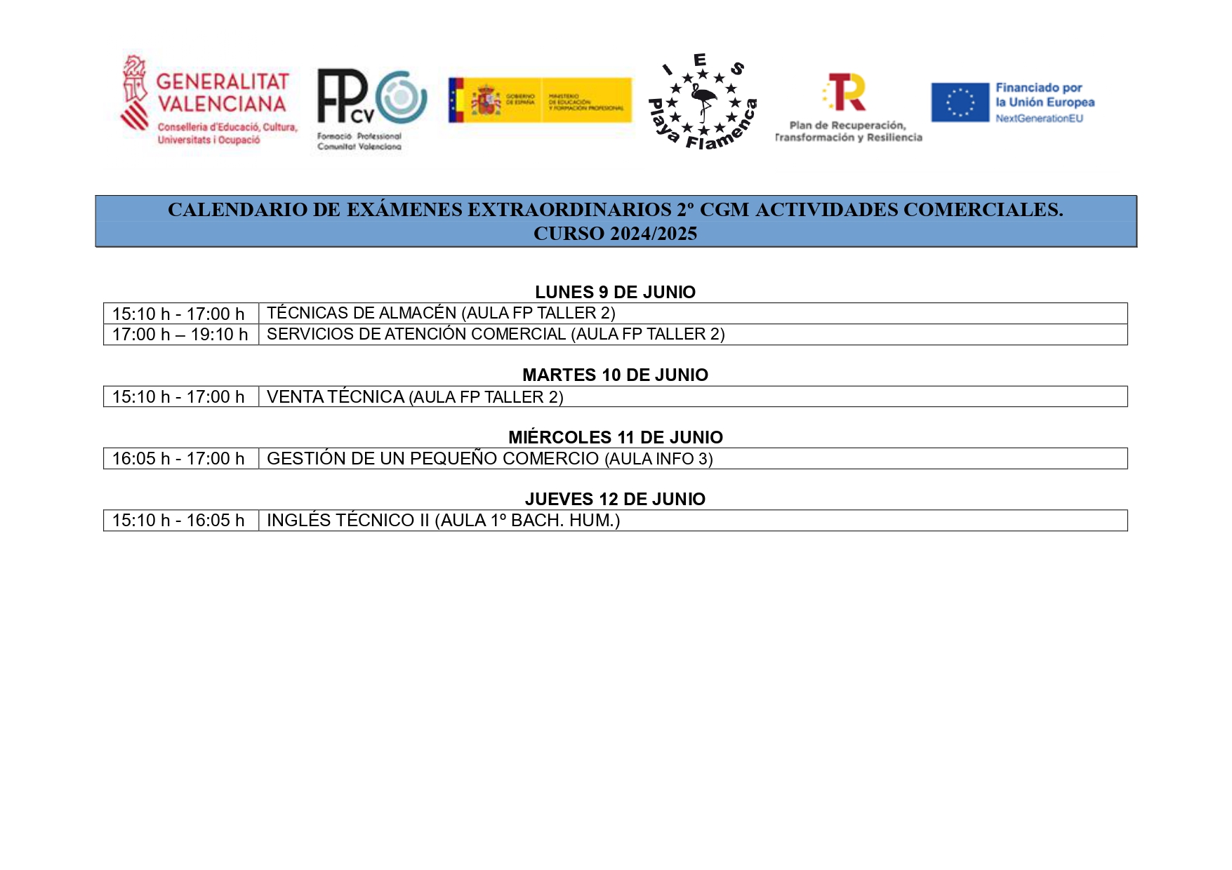 IES PLAYA FLAMENCA – Instituto de Educación Secundaria Playa Flamenca