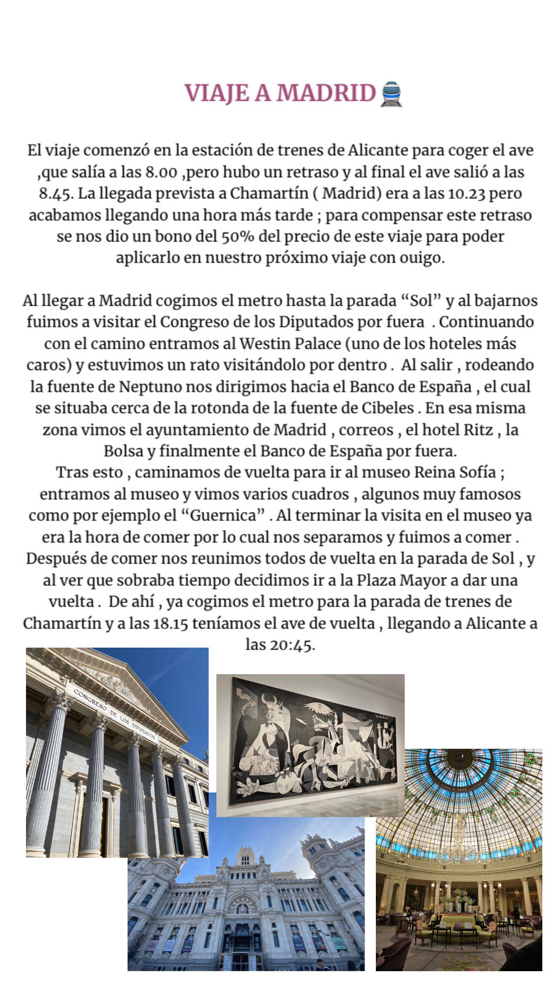 VISITAMOS MADRID, LA CAPITAL – IES PLAYA SAN JUAN