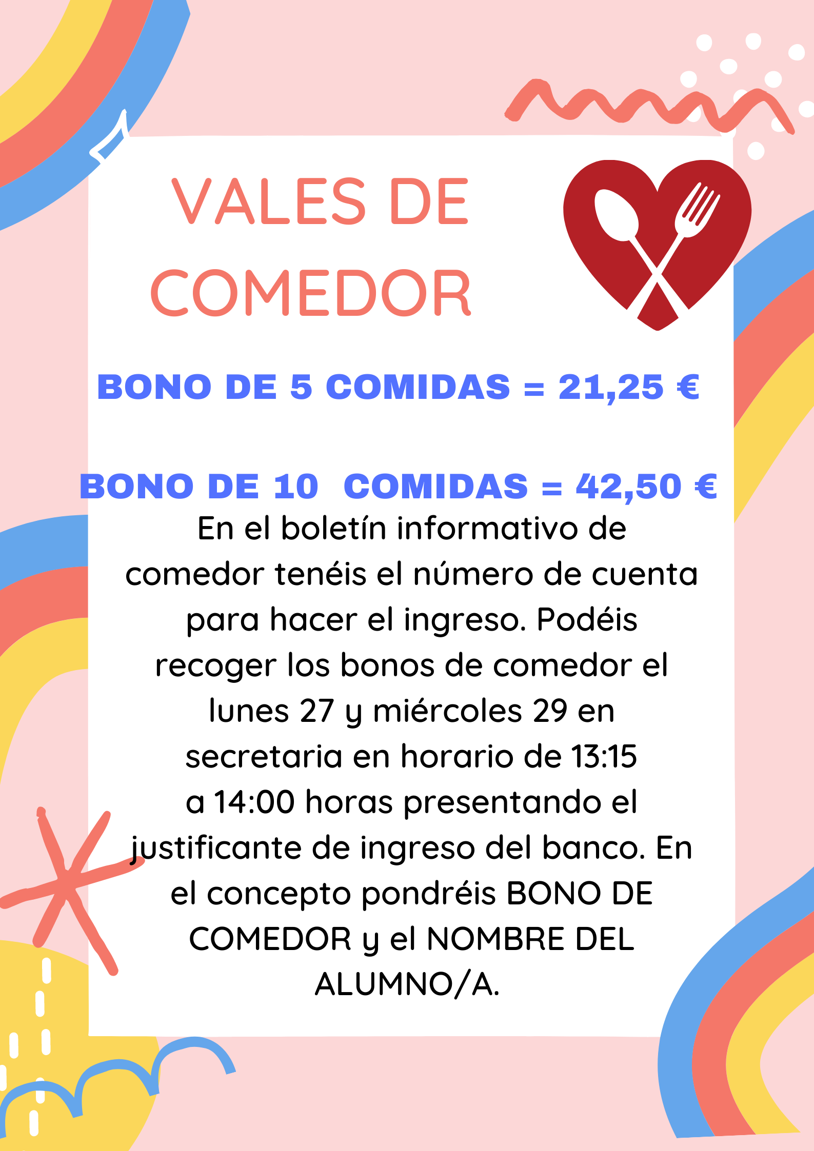 Comedor – CEIP JUAN CARLOS I