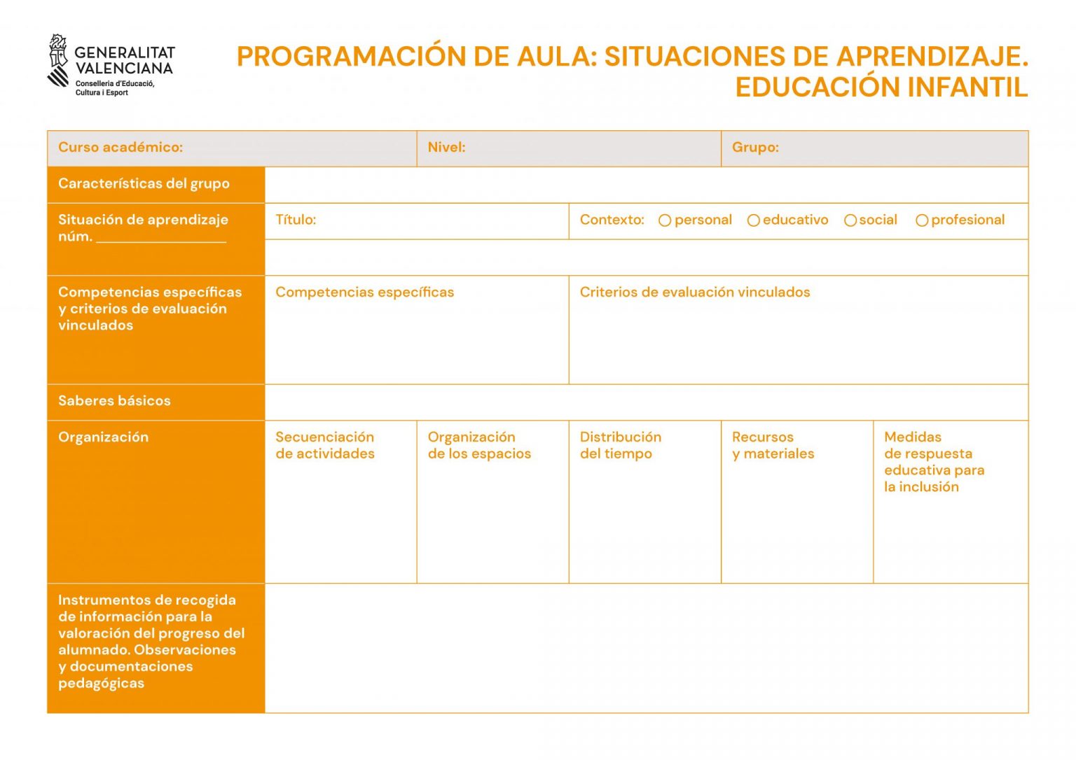 Infantil – Nou currículum
